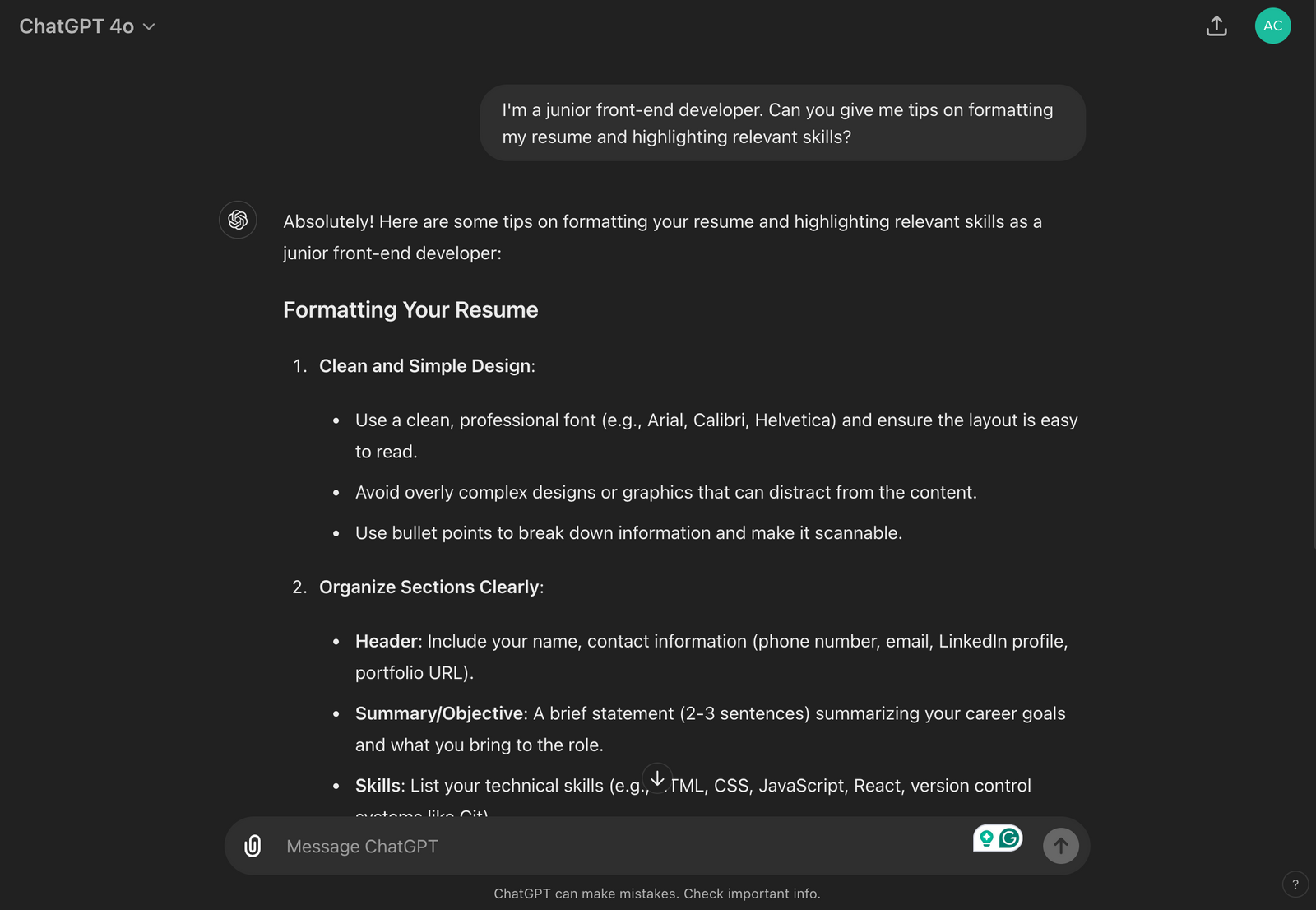 How to use ChatGPT to Prepare for Finding a Job as a Developer