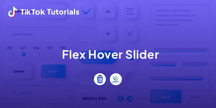 How to create a Flex Hover Slider in CSS & jQuery