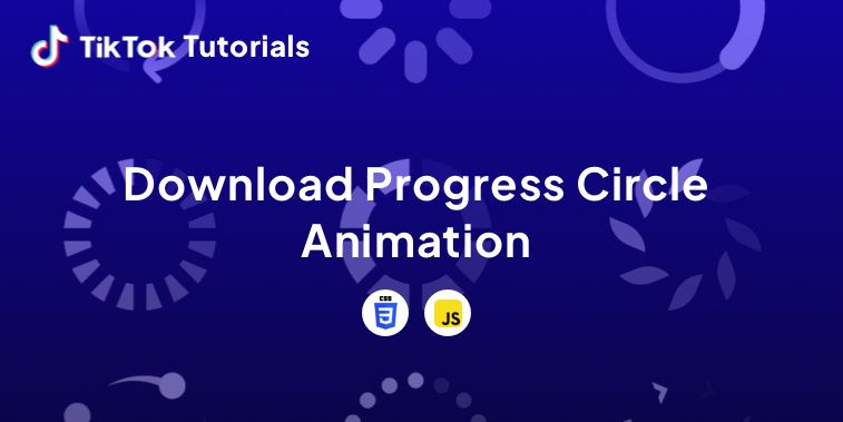 TikTok Tutorial #43 - How to create a Download Progress Circle ...