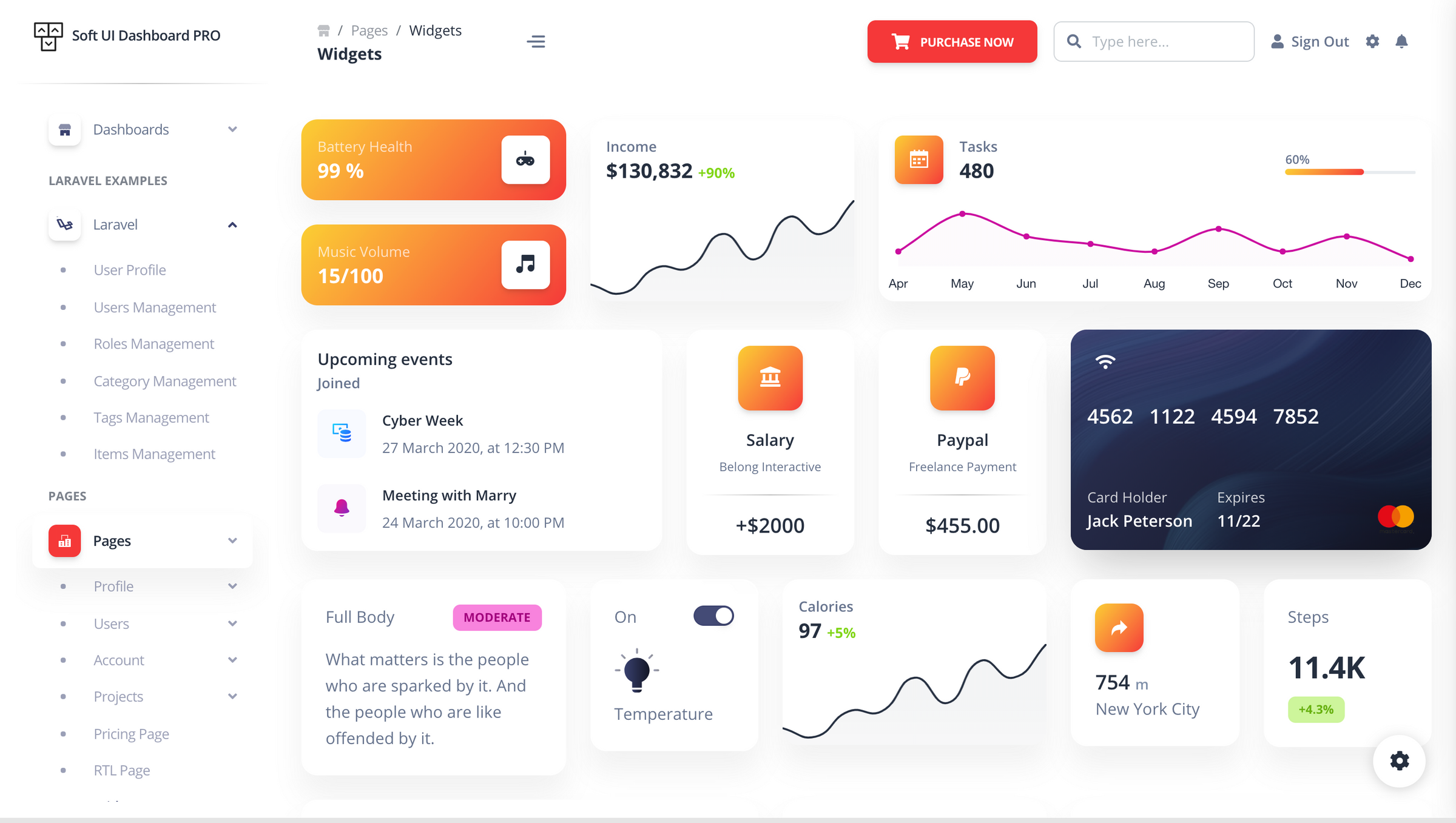 Meet the ultimate Laravel app-building machine - Soft UI Dashboard PRO Laravel