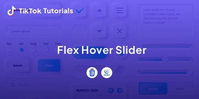 How to create a Flex Hover Slider in CSS & jQuery