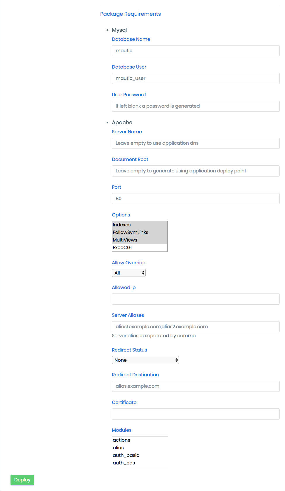Deploy Mautic in Azure with Bunnyshell Tutorial Deploy Mautic in Azure with Bunnyshell Tutorial