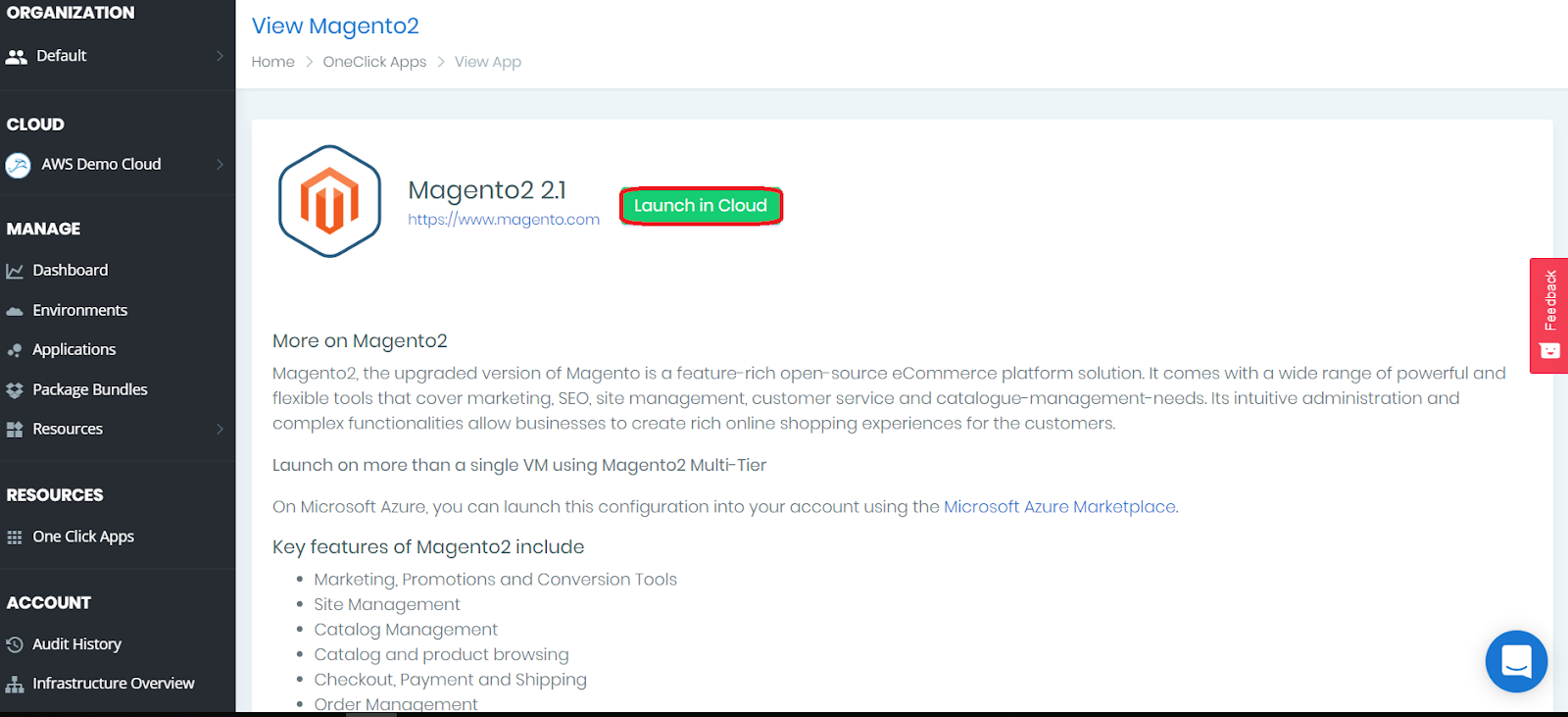 Deploy Magento 2 in Azure with Bunnyshell Tutorial