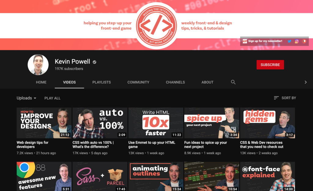 15+ Youtube Channels for Web Developers and Web Designers