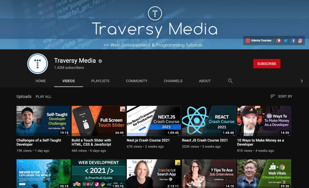 15+ Youtube Channels for Web Developers and Web Designers