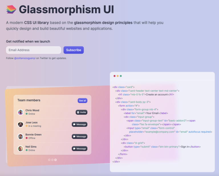 Glassmorphism UI - new design trend used by Apple & Microsoft